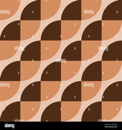 Seamless Two Tone Brown Vector Graphic Consisting Of Alternate