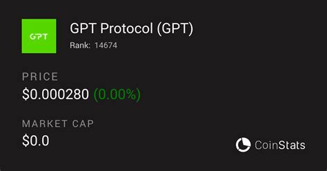 Gpt Protocol Token Price Charts And Market Insights Your Crypto Hub