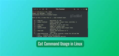如何在 Linux 中使用 Cat 命令 22 个有用示例