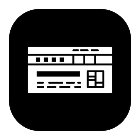 Ilustración Del Vector De La Tarjeta De Débito Vector Premium