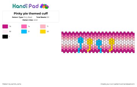 Inky Pony Bead Patterns Gallery Cuffs Masks Singles Kandi Pad