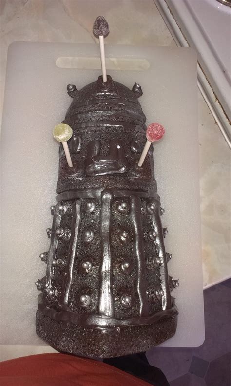 Dalek Cake Birthday Exterminate Daily Waffle