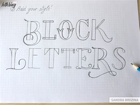 How To Draw Beautiful Block Letters Lettering Org