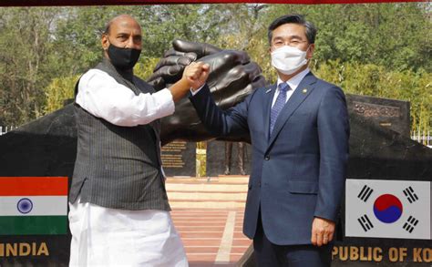 Raksha Mantri Shri Rajnath Singh And His Korean Counterpart Meet To