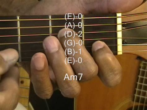 Am7 G How To Play Am7 Chord On Guitar Tabs A Minor 7 Lesson