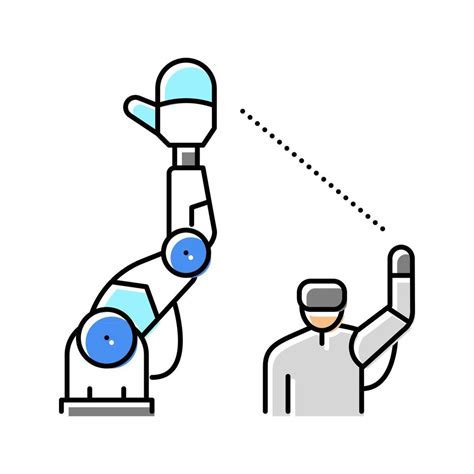 Teleoperated Robot Color Icon Vector Illustration 18997407 Vector Art