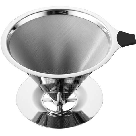 ZLCA Wiederverwendbar Kaffee Filter Edelstahl Half Grandado