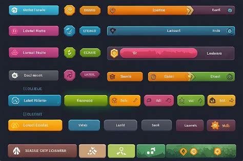 Game Levels Ui Kits Premium Ai Generated Image