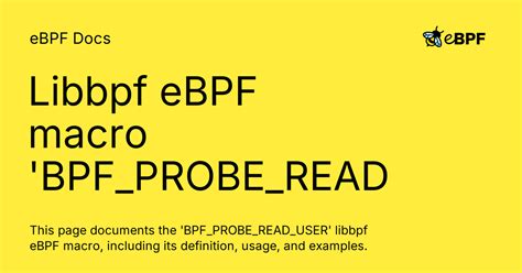 libbpf ebpf macro bpf probe read user ebpf docs