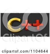 Clipart D Gold C Sharp Programming Language Symbol Royalty Free Cgi