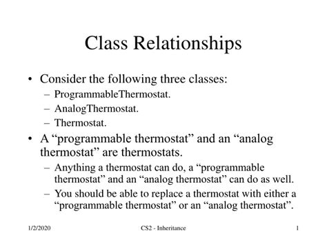 Ppt Class Relationships Powerpoint Presentation Free Download Id