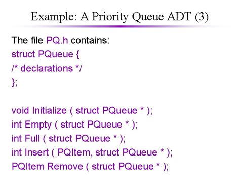 Abstract Data Types In C Abstract Data Types