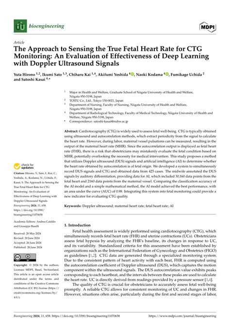 Pdf The Approach To Sensing The True Fetal Heart Rate For Ctg Monitoring An Evaluation Of