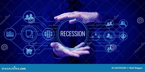 Sign Displaying Recession Business Concept The Process Of Progressive