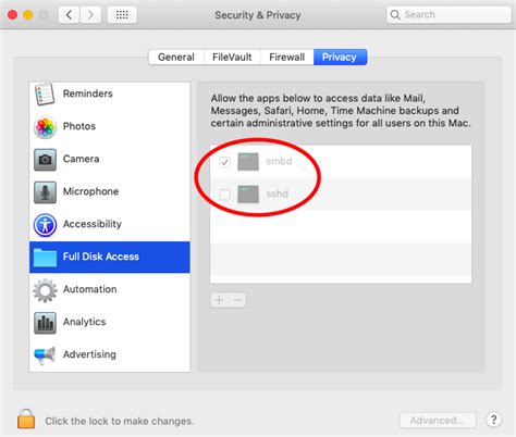 What Are These In Full Disk Access In System Prefs R Applehelp