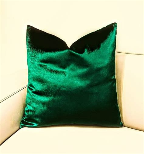 Emerald Green Velvet Pillow Cover Livingroom Throw Pillow Cover Sofa
