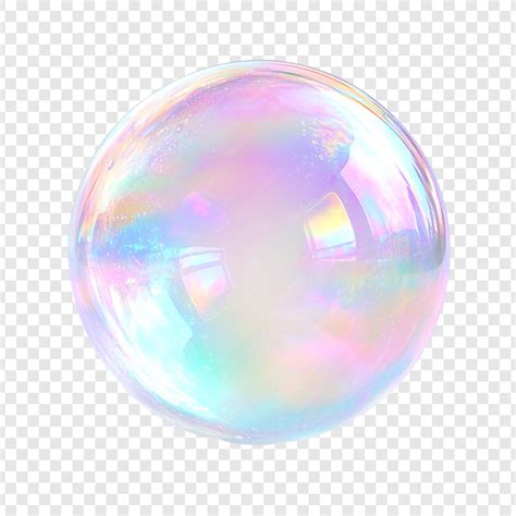 Iridescent Bubble Premium Ai Generated Psd