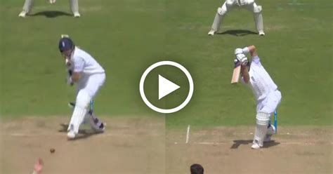 Joe Root Plays An Exquisite Cover Drive During The Nottingham Test