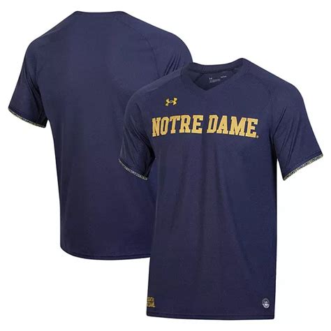 Mens Under Armour Navy Notre Dame Fighting Irish Replica Baseball Jersey