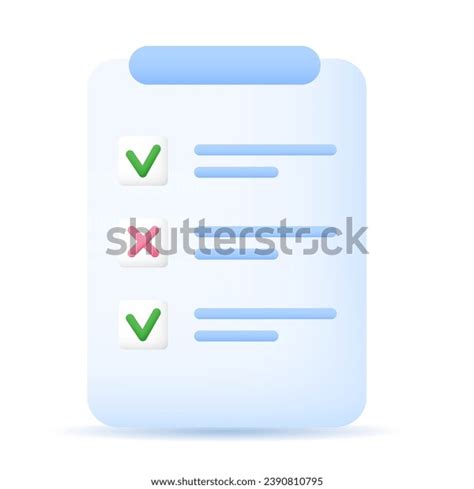Check List Document Check Mark Assignment Stock Vector Royalty Free