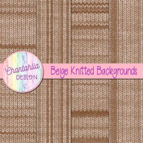 Beige Knitted Backgrounds