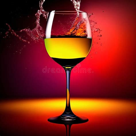 Red Wine Being Poured Into Glass 3d Stock Illustration Illustration