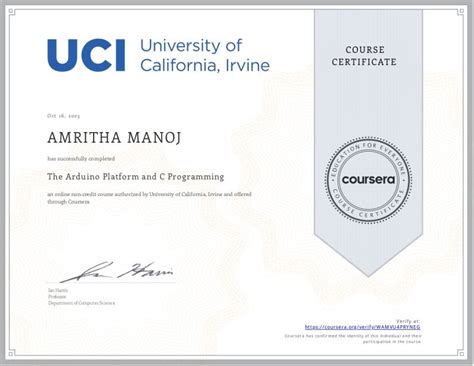 Amritha Manoj On Linkedin Continuouslearning Arduino Cprogramming Ucirvine