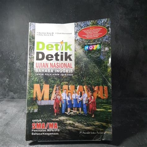 Jual Buku Detik Detik Ujian Nasional Bahasa Inggris SMA Bachtiar Bima M Deby