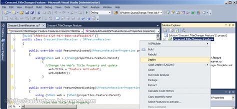 How To Create A Feature In Sharepoint 2010 Step By Step Sharepoint