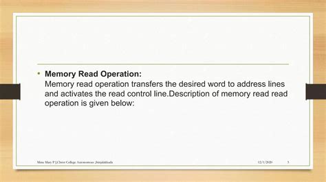 Memory Read And Write Pptx