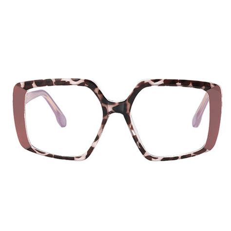 Stancho Geometric Brown Glasses
