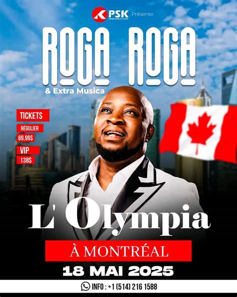 Concert Roga Roga Et Extra Musica à Lolympia De Montréal Adiac Toute L