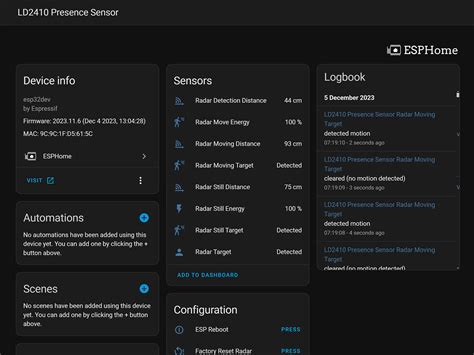 DIY Presence Sensor With HLK LD And ESPHome SmartHomeScene