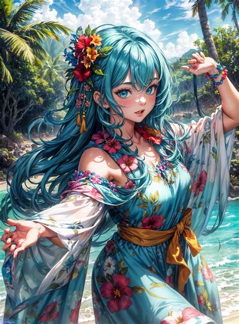 Sayaka＠aiartist On Twitter Hibiscus Girl 𝓐𝓘𝓪𝓻𝓽 𝓐𝓘𝓐𝓻𝓽𝔀𝓸𝓻𝓴𝓼