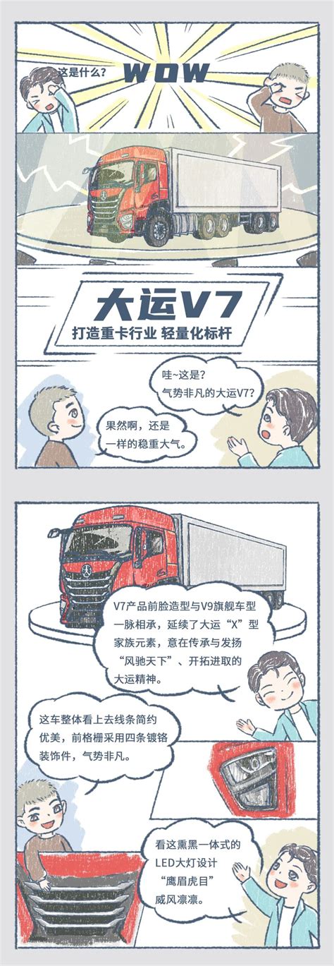 友话漫说 大运v7 打造重卡行业 轻量化标杆 卡车之友网 哔哩哔哩