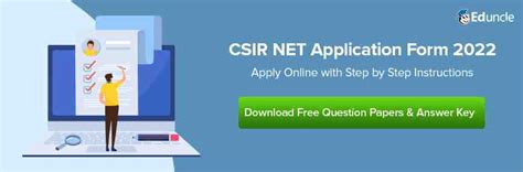 CSIR NET Application Form Out Steps To Apply Online