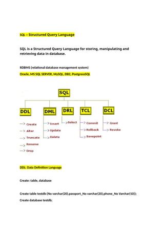 Sql Structured Query Language Docx