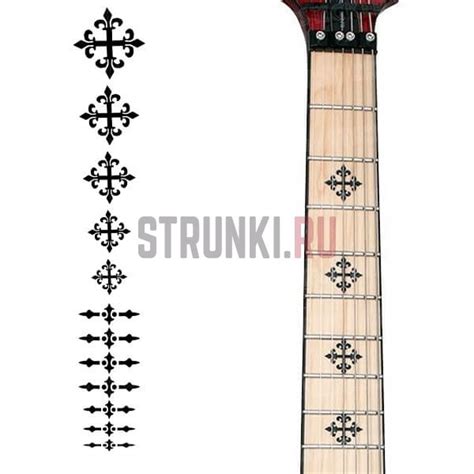 Наклейка на гриф гитары "Кресты Schecter" Струнки.ру - купить онлайн с ...