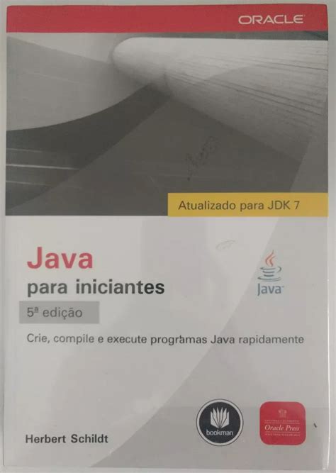 Java para Iniciantes 5ª Edição Hebert Schildt Livro Bookman Usado