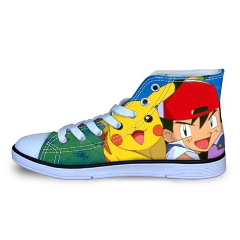 Pikachu Pokemon Pocket Monsters Breathable Canvas Shoes KawaiiMerch
