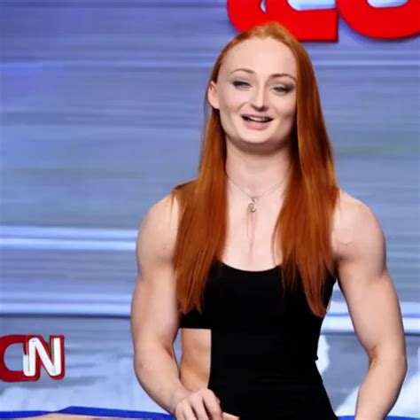 Muscular Sophie Turner Showing Her Abs Cnn Afp Stable Diffusion