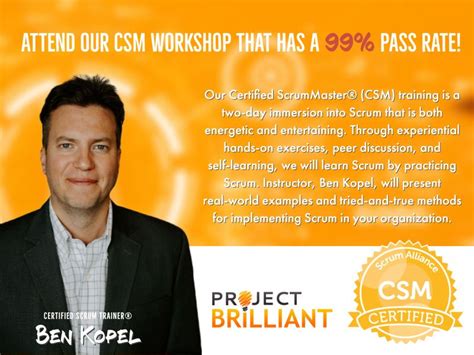 Project Brilliant On Linkedin Certifiedscrummaster Scrum Csm