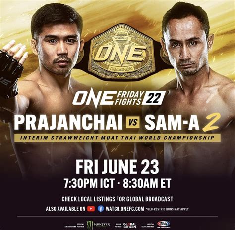 立技瘋 Fightholic 《賽事情報》 Sam A傳奇歸來 將在623再次遇上prajanchai