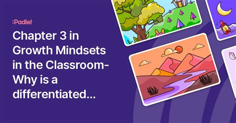Chapter 3 In Growth Mindsets In The Classroom Why Is A Differentiated Responsive Classroom