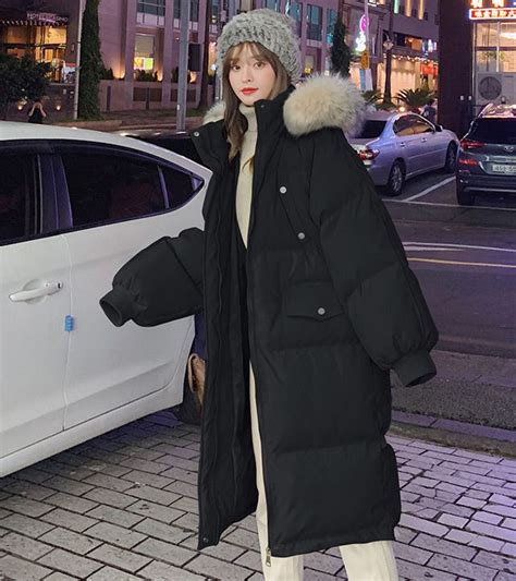 배꼽 J130 8 하티즈 빅사이즈여성 후드 롱패딩 44 110 위시버킷