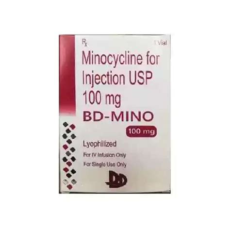 Bd Mino Minocycline 100 Mg Injection At Rs 2448 Box In Umred Id