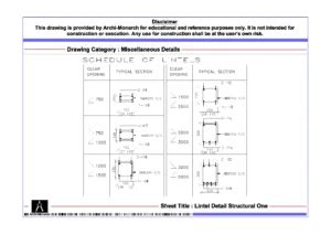 Structural Lintel Autocad Drawing Archives ⋆ Archi Monarch
