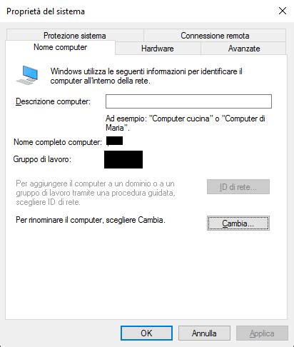 Come cambiare nome al computer su Windows Oggi è un altro post