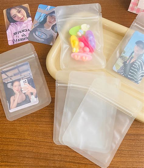 ️오늘출발 ️ 포카포장용품 포토카드 포장 컬러 홀로그램 미니 지퍼백 포카 탑로더 포카슬리브 간식 악세사리 선물 포장 포장백 덕질용품 Opp 봉투 에이블리