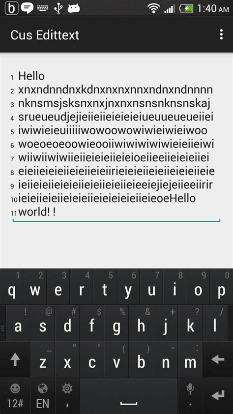 Custom Edittext With Line Number · Github
